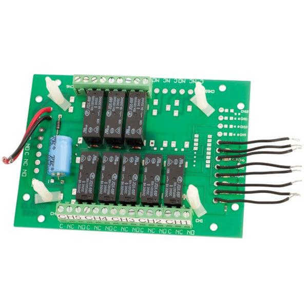 ELSEMA Auxiliary Relay Board with eight 12-volt relays, 5 Amps - AGG Doors