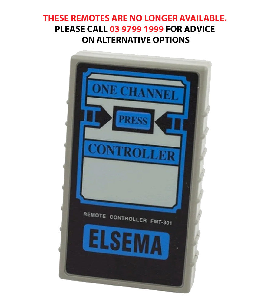 Elsema™ FMT-301 (1 Channel) Remote Control - AGG Doors